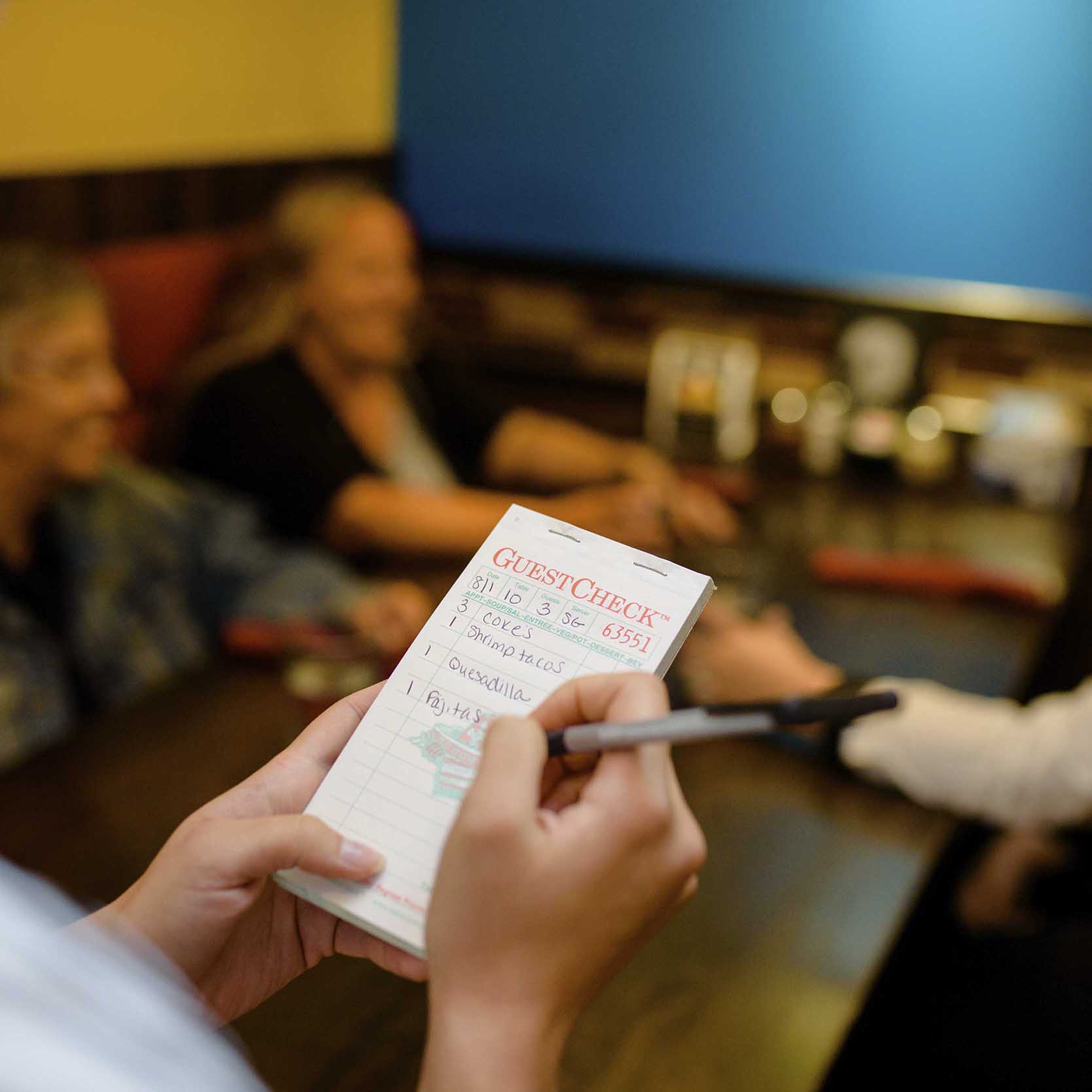 Spanish Medium Duplicate Carbon Guest Check - National Checking