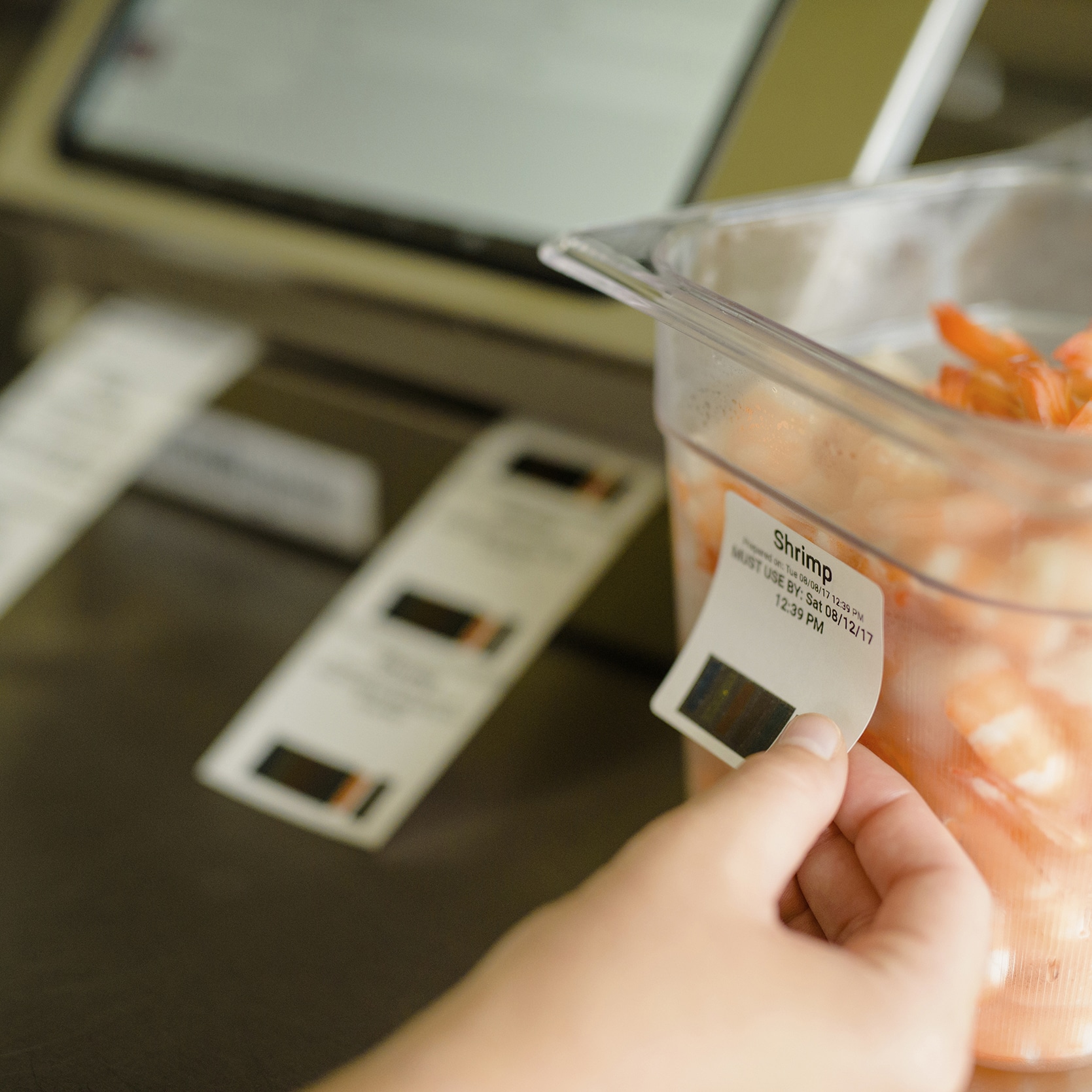 2" x 2" DuraPeel Color-Coded DateCodeGenie Label - National Checking