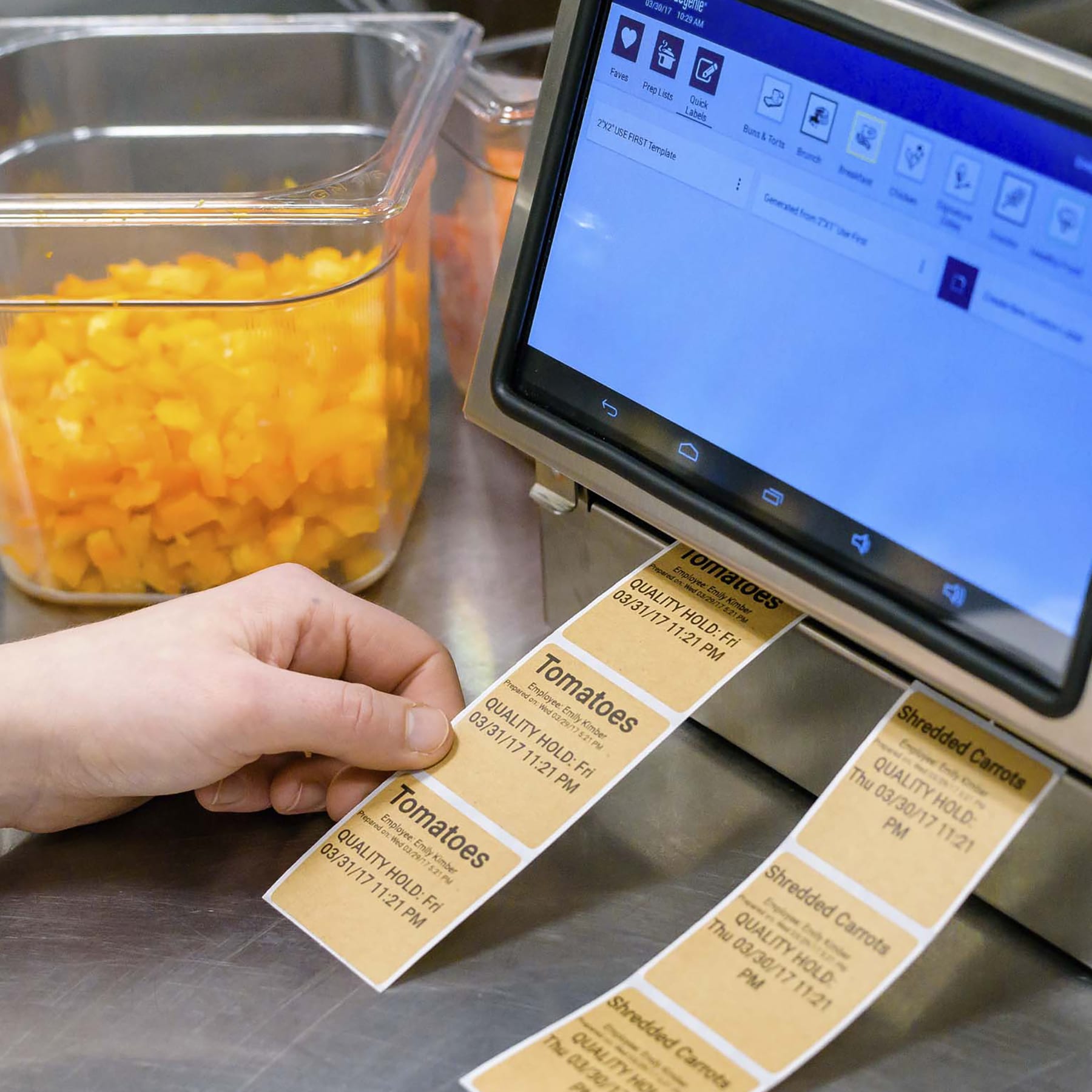 2" x 2" Permanent Kraft DateCodeGenie Label - National Checking