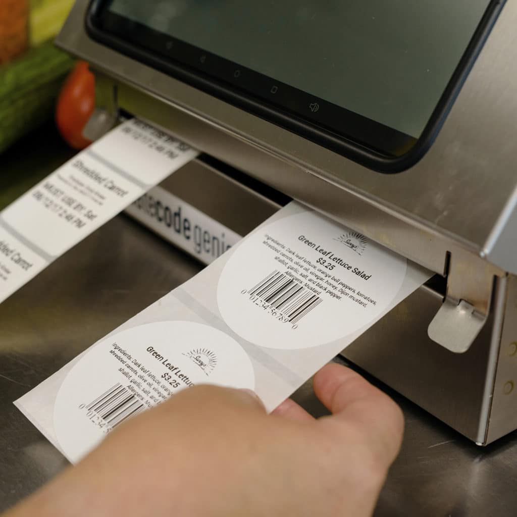 3" Permanent White DateCodeGenie Label - National Checking