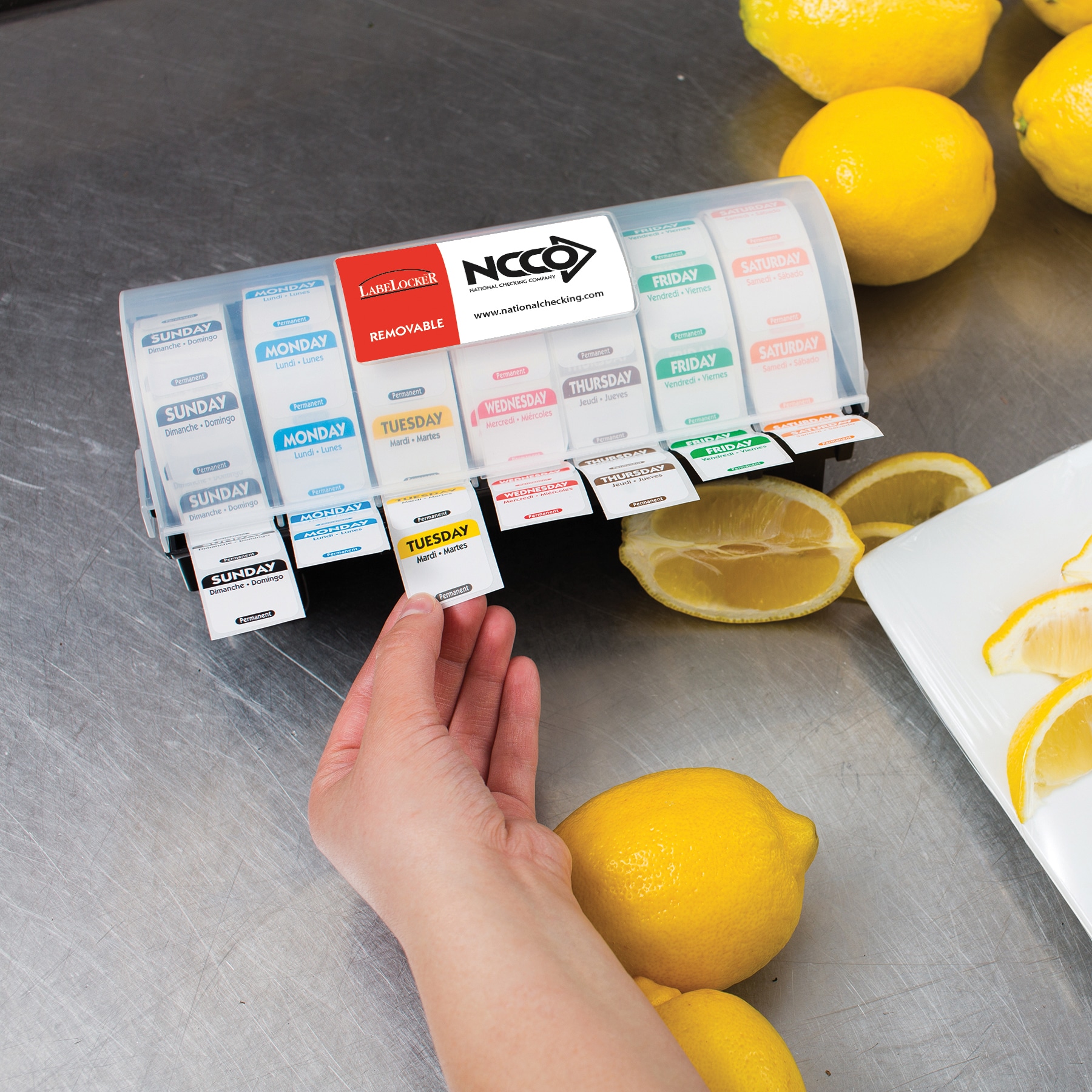 1" Removable Day of the Week Label Kit - National Checking