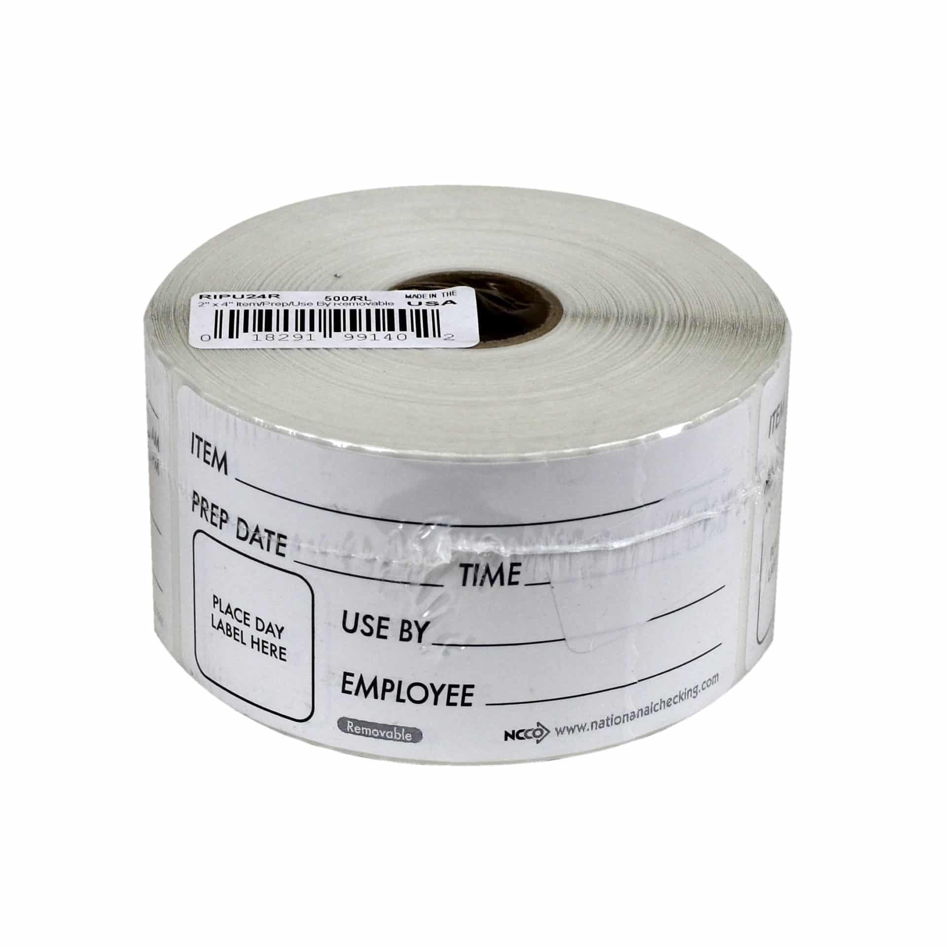2" x 4" Item/Prep/Use By Removable Labels - National Checking