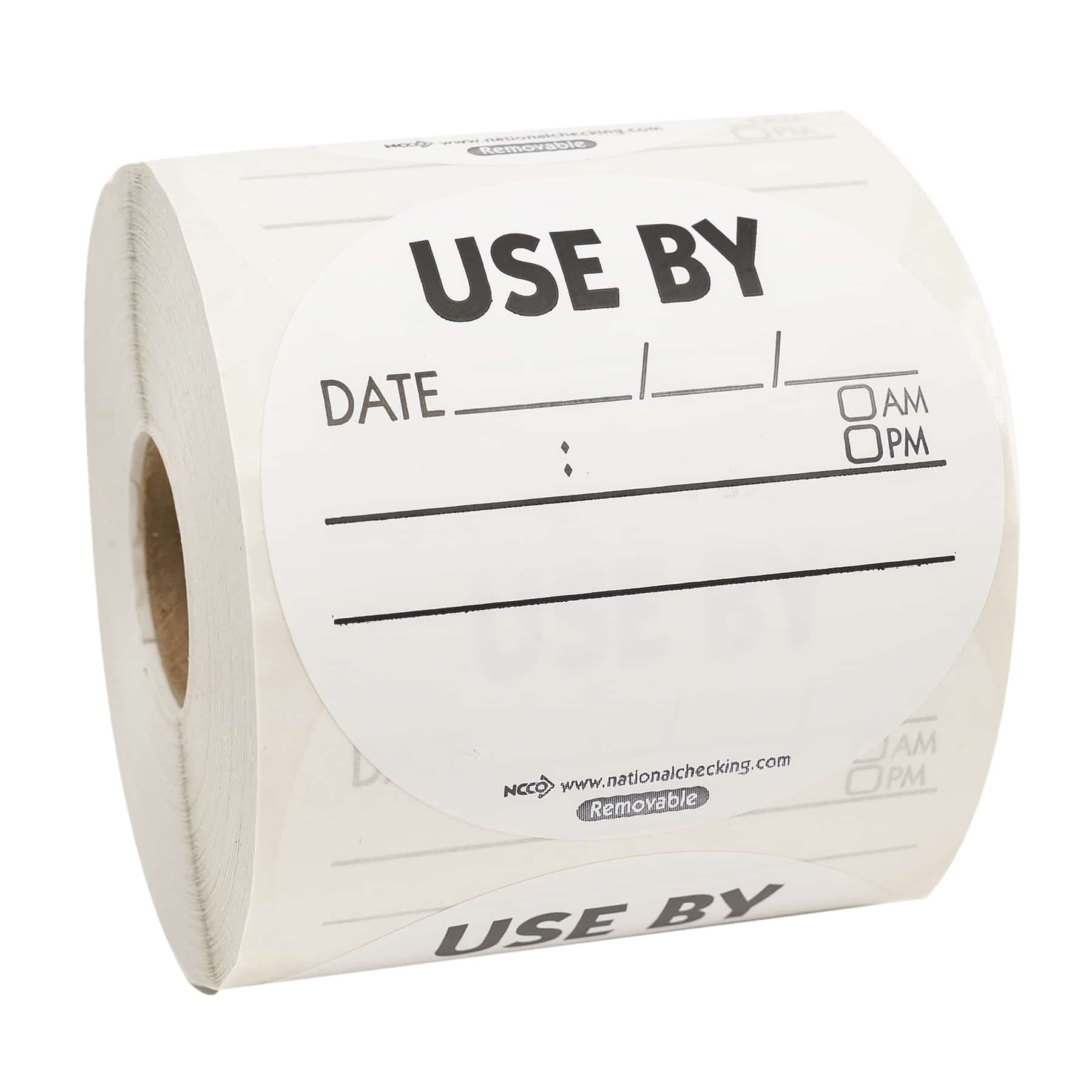 3" Circle Use By Removable Labels - National Checking