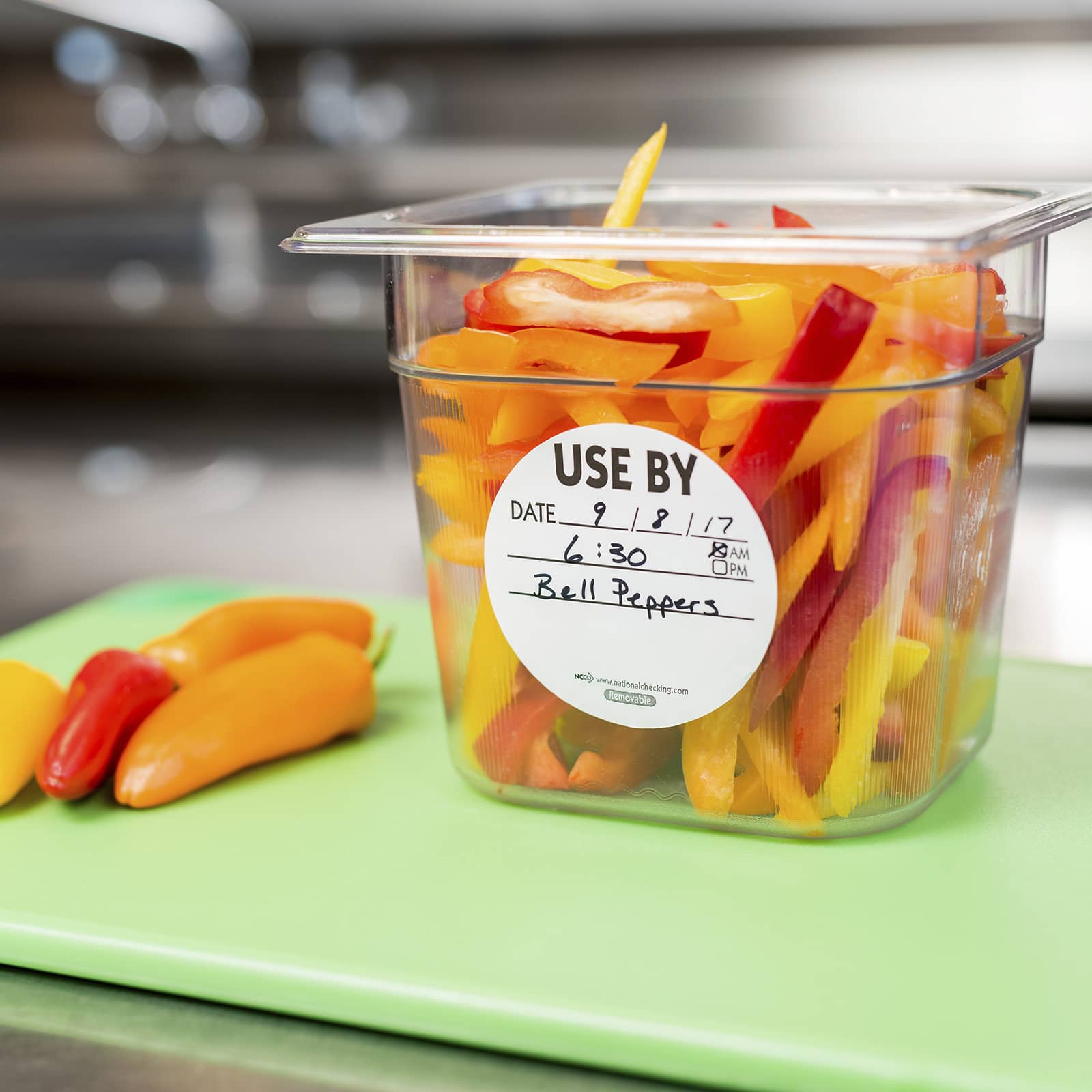 3" Circle Use By Removable Labels - National Checking