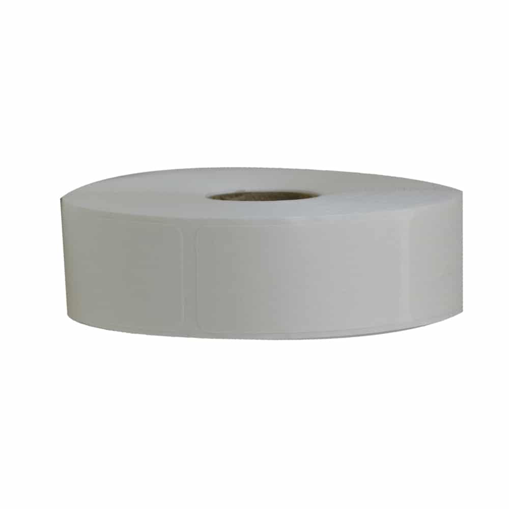 1” x 2” White Dissolving Labels - National Checking