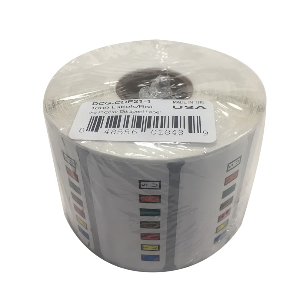 2" x 1" DuraPeel Color-Coded DateCodeGenie Label - National Checking